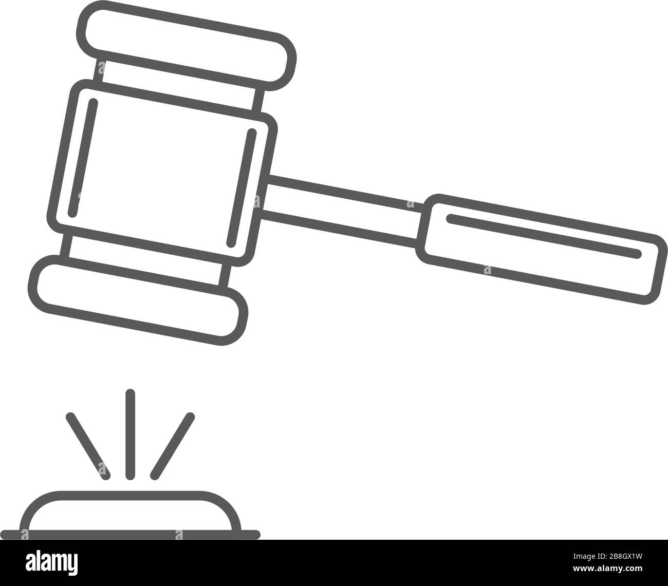 Auction mallet vector icon isolated on white background Stock Vector ...