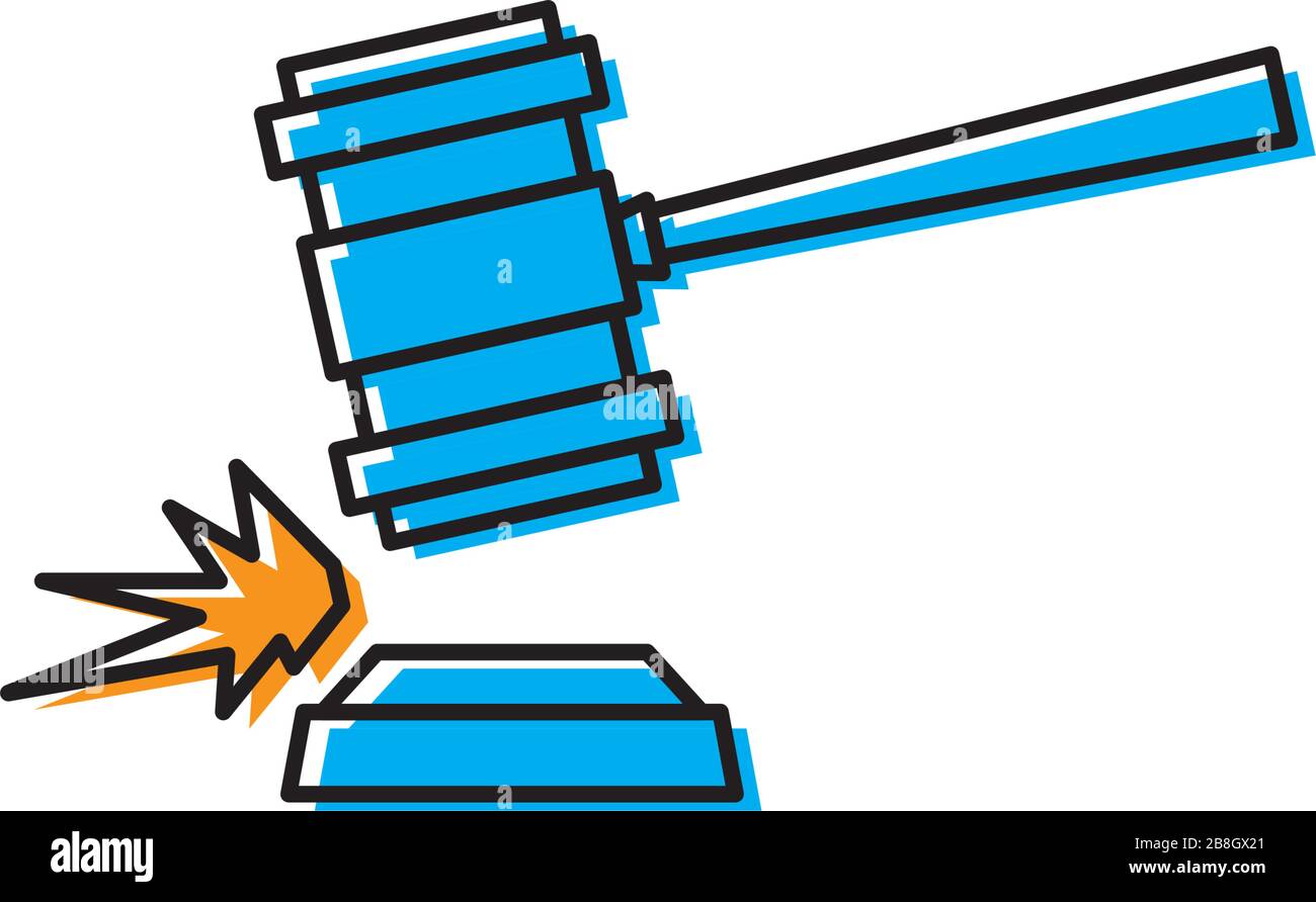 Auction mallet vector icon isolated on white background Stock Vector ...