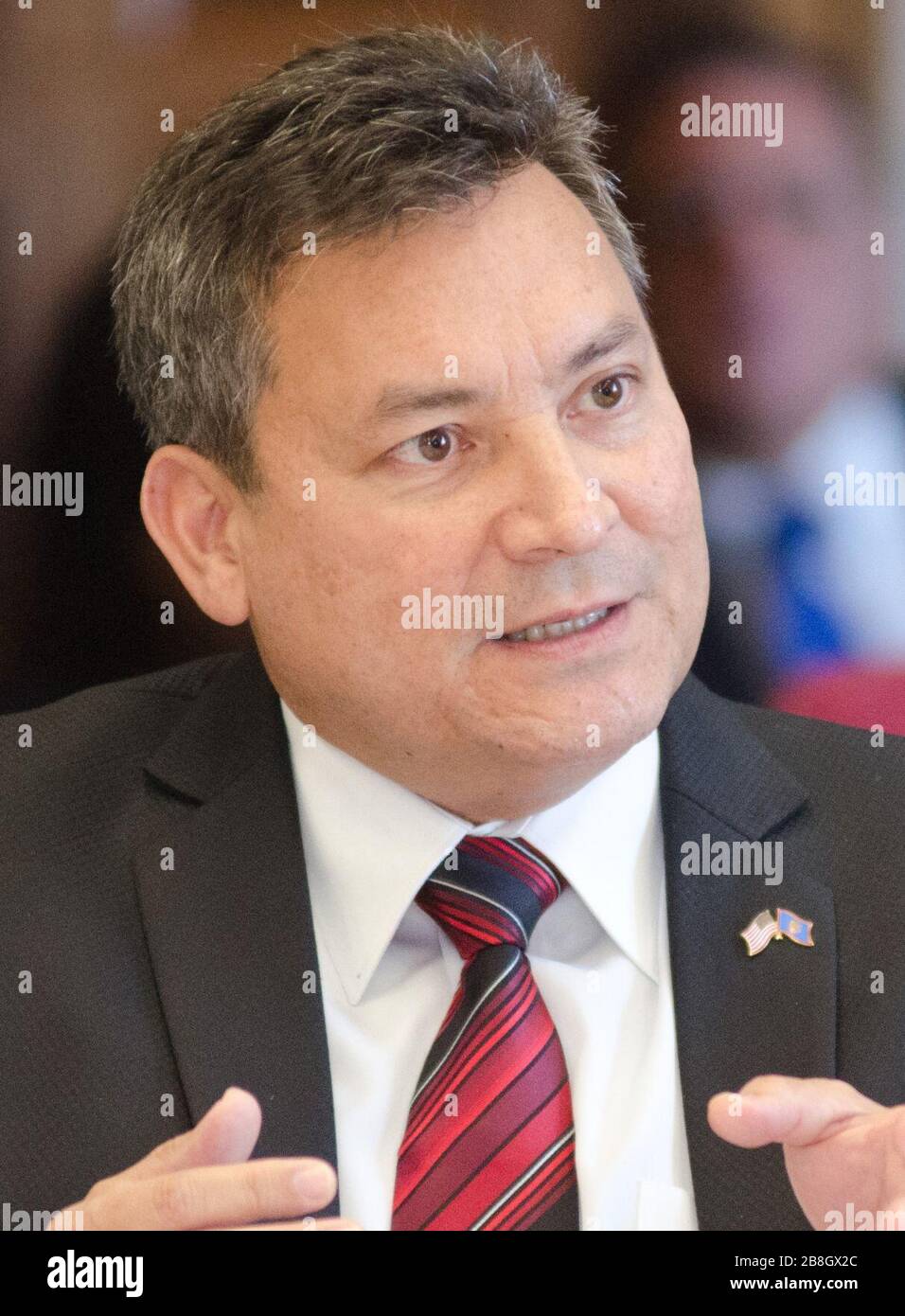 Governor Eddie Calvo (cropped Stock Photo - Alamy