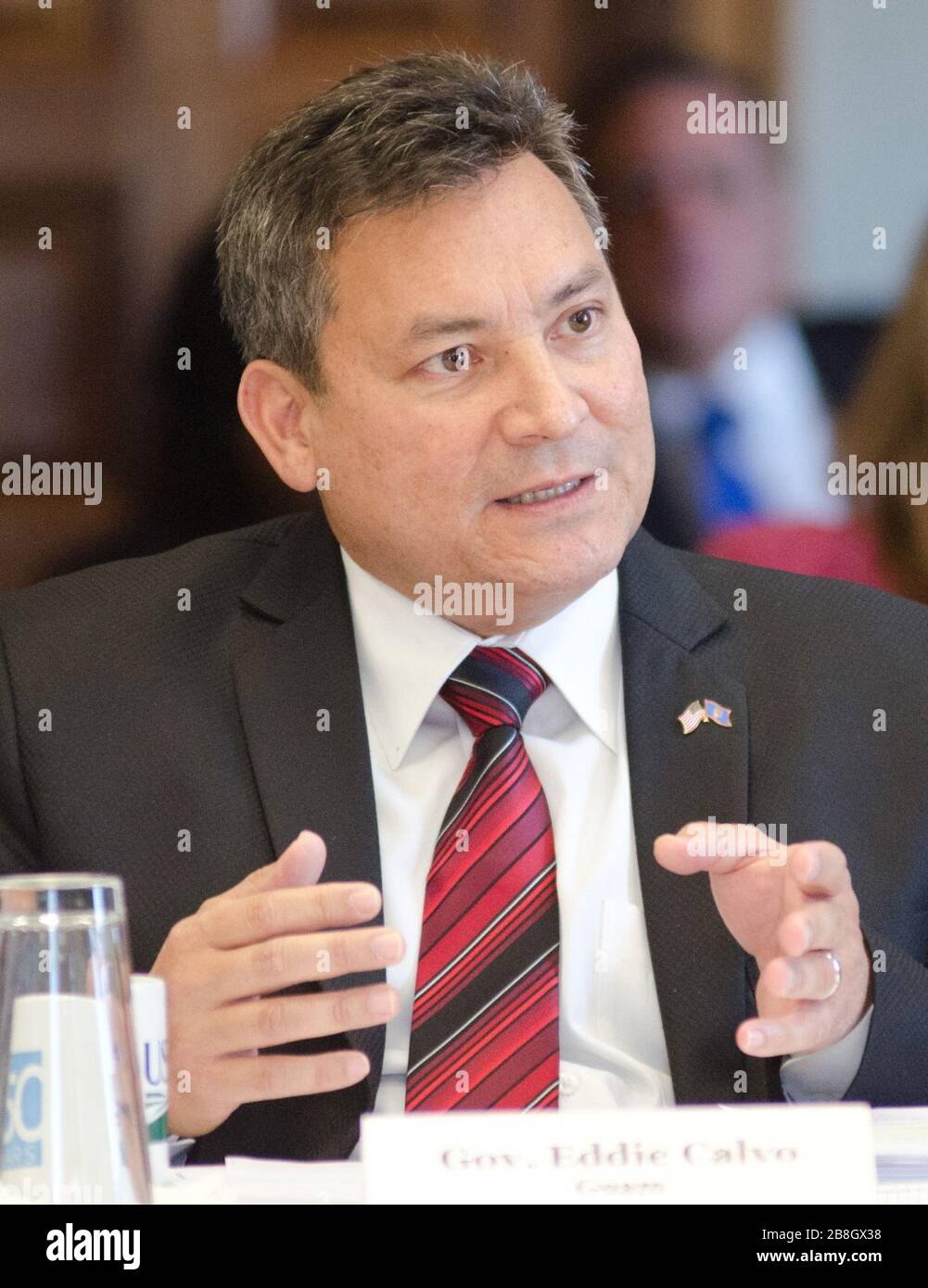 Governor Eddie Calvo Stock Photo - Alamy