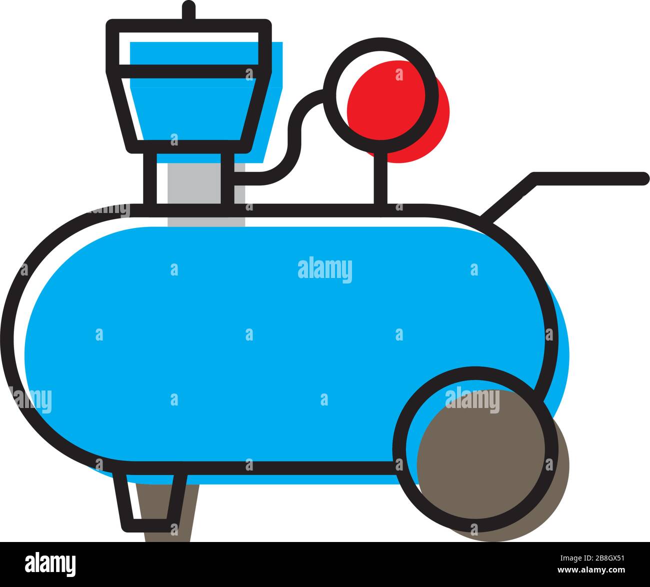 Compressor engine Stock Vector Images - Alamy