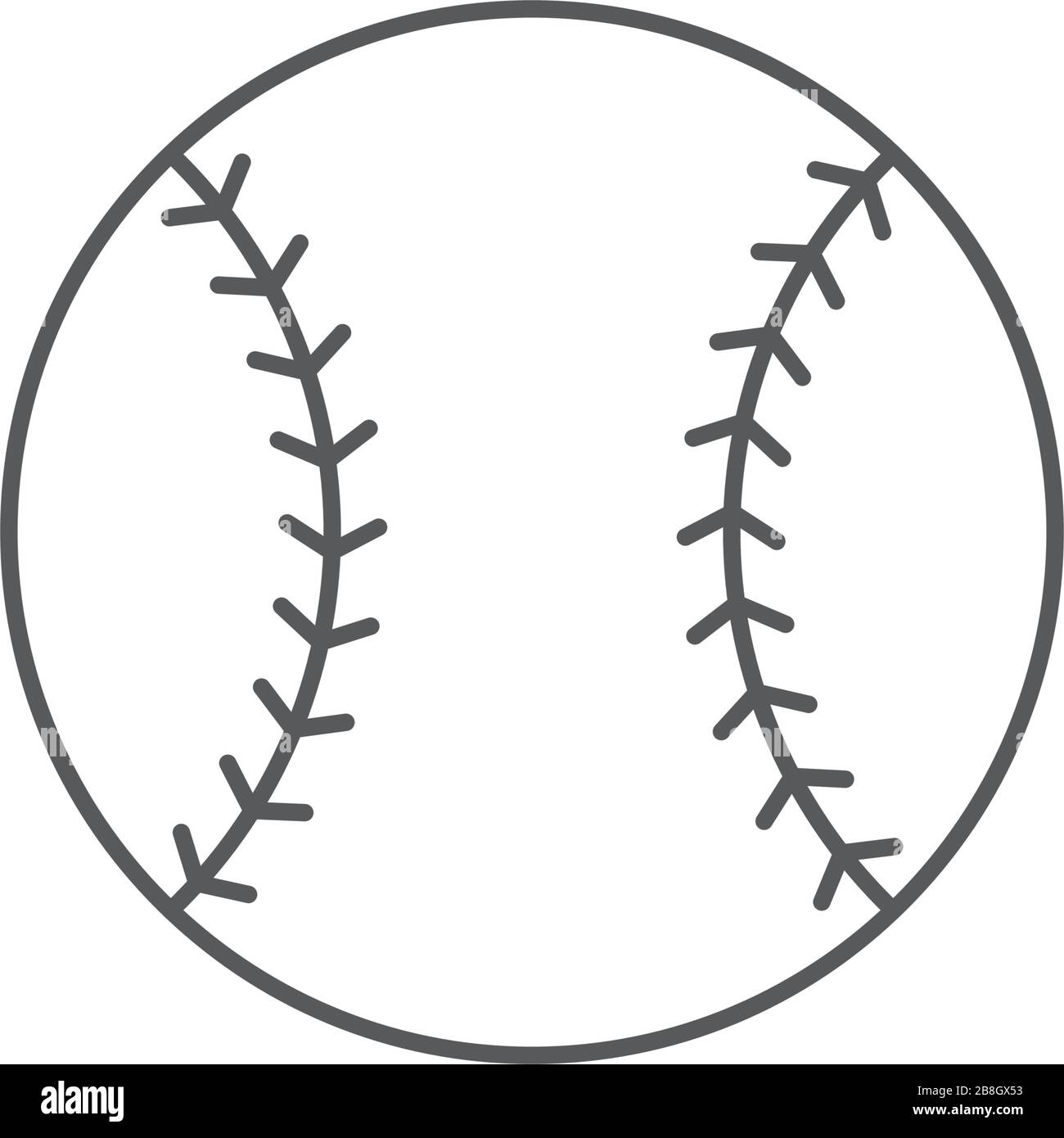 Baseball ball vector icon isolated on white background Stock Vector ...