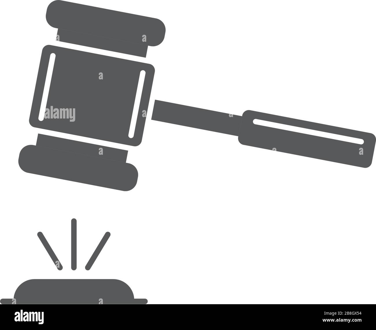 Auction mallet vector icon isolated on white background Stock Vector ...