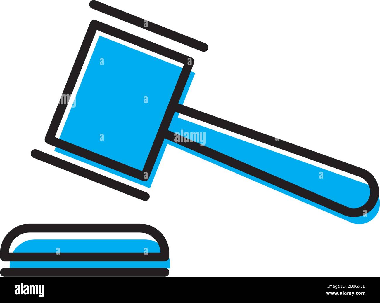 Auction mallet vector icon isolated on white background Stock Vector ...