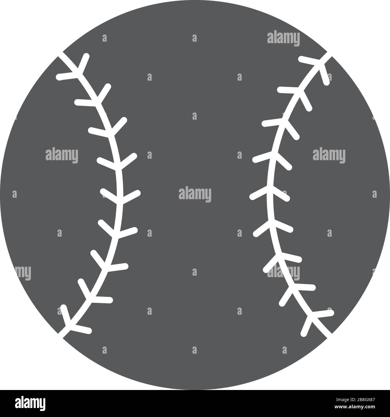 Baseball ball vector icon isolated on white background Stock Vector ...