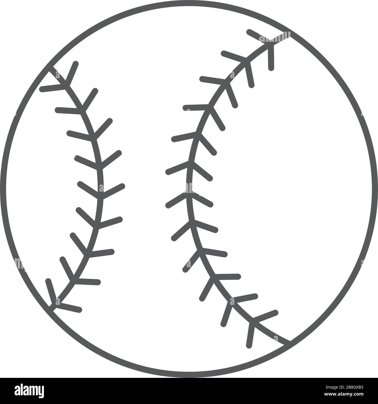 Baseball ball vector icon isolated on white background Stock Vector ...