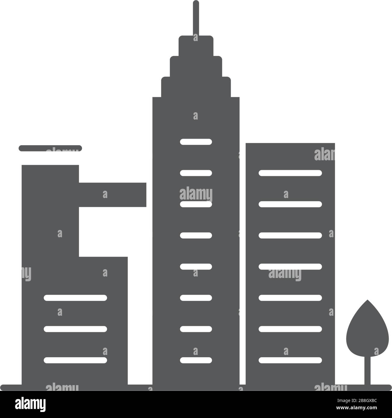 Office signs on building Stock Vector Images - Alamy