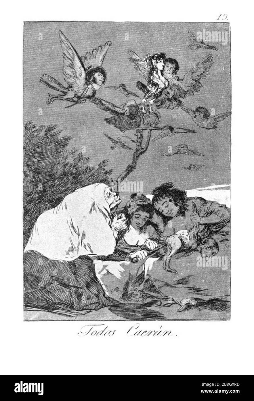 Goya - Caprichos (19 Stock Photo - Alamy