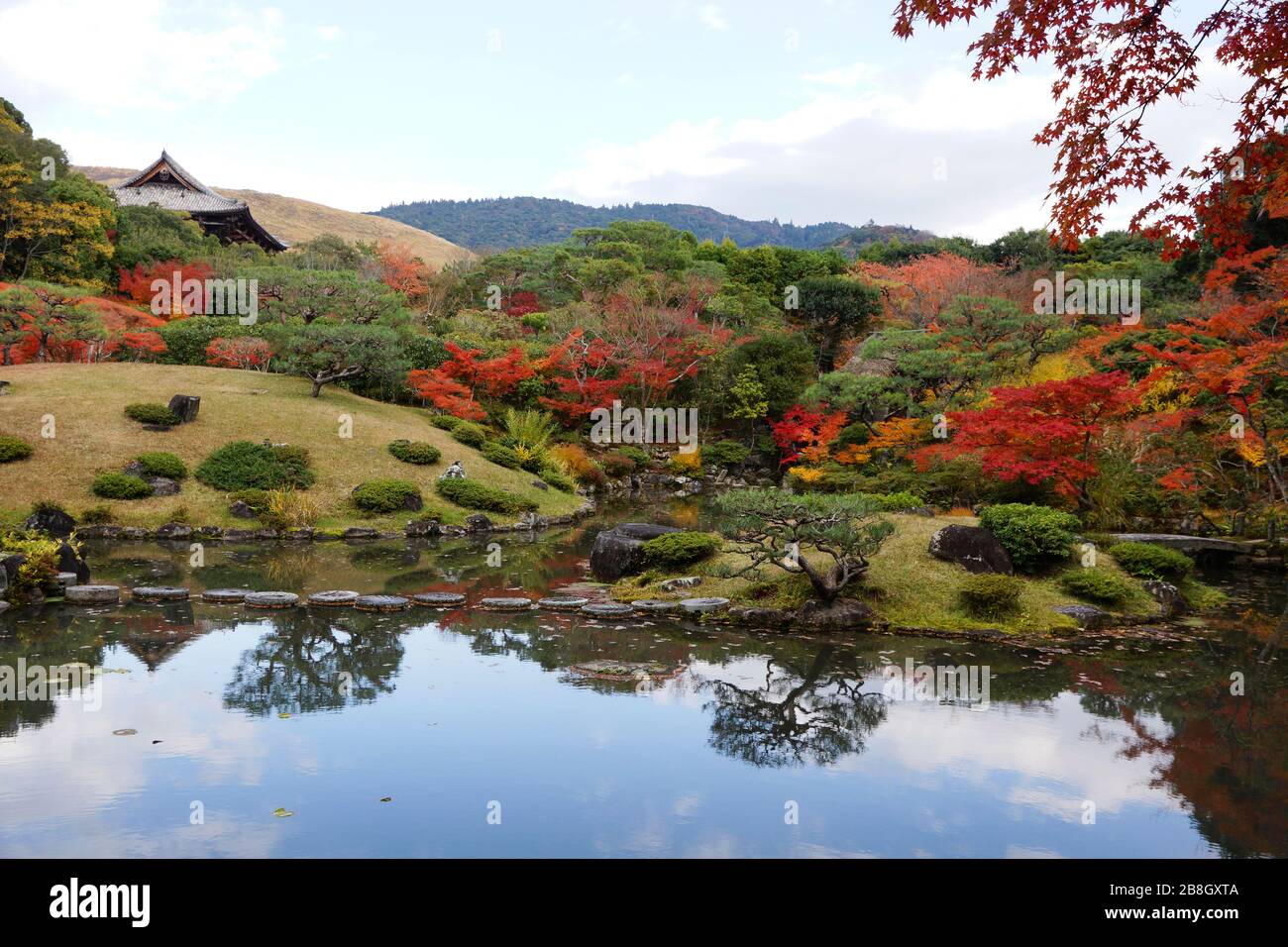 Japanese Isui-en garden in Nara Japan Stock Photo - Alamy