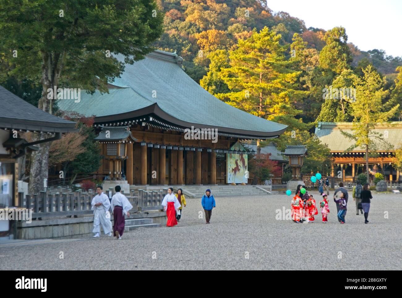 Kashihara Japan - 1 December 2013 - Shinto Kashihara shrine in Japan ...