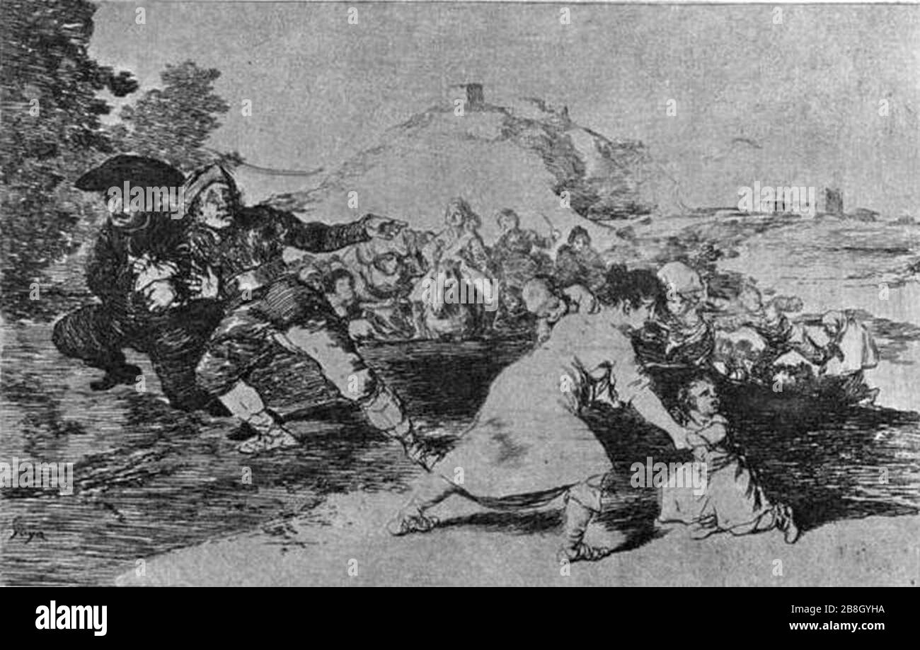 Goya Yo lo vi Stock Photo - Alamy