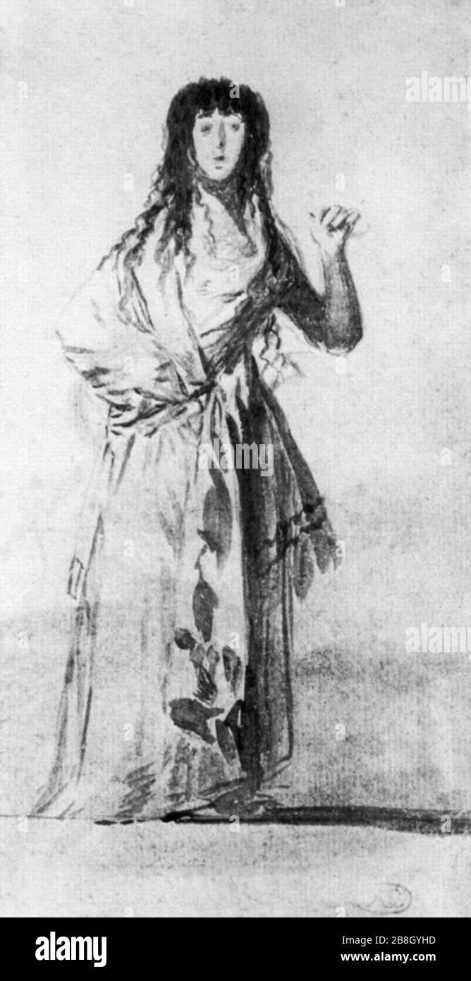 Goya, La duquesa de Alba con la mano levantada, 1796 Stock Photo - Alamy