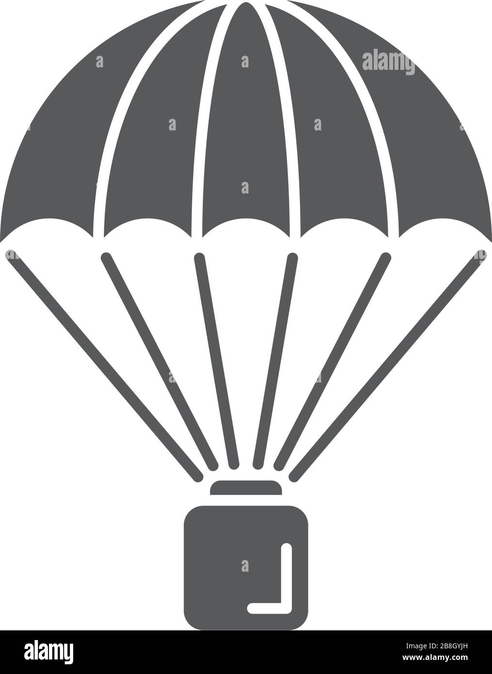 Delivery service symbol vector icon isolated on white background Stock ...