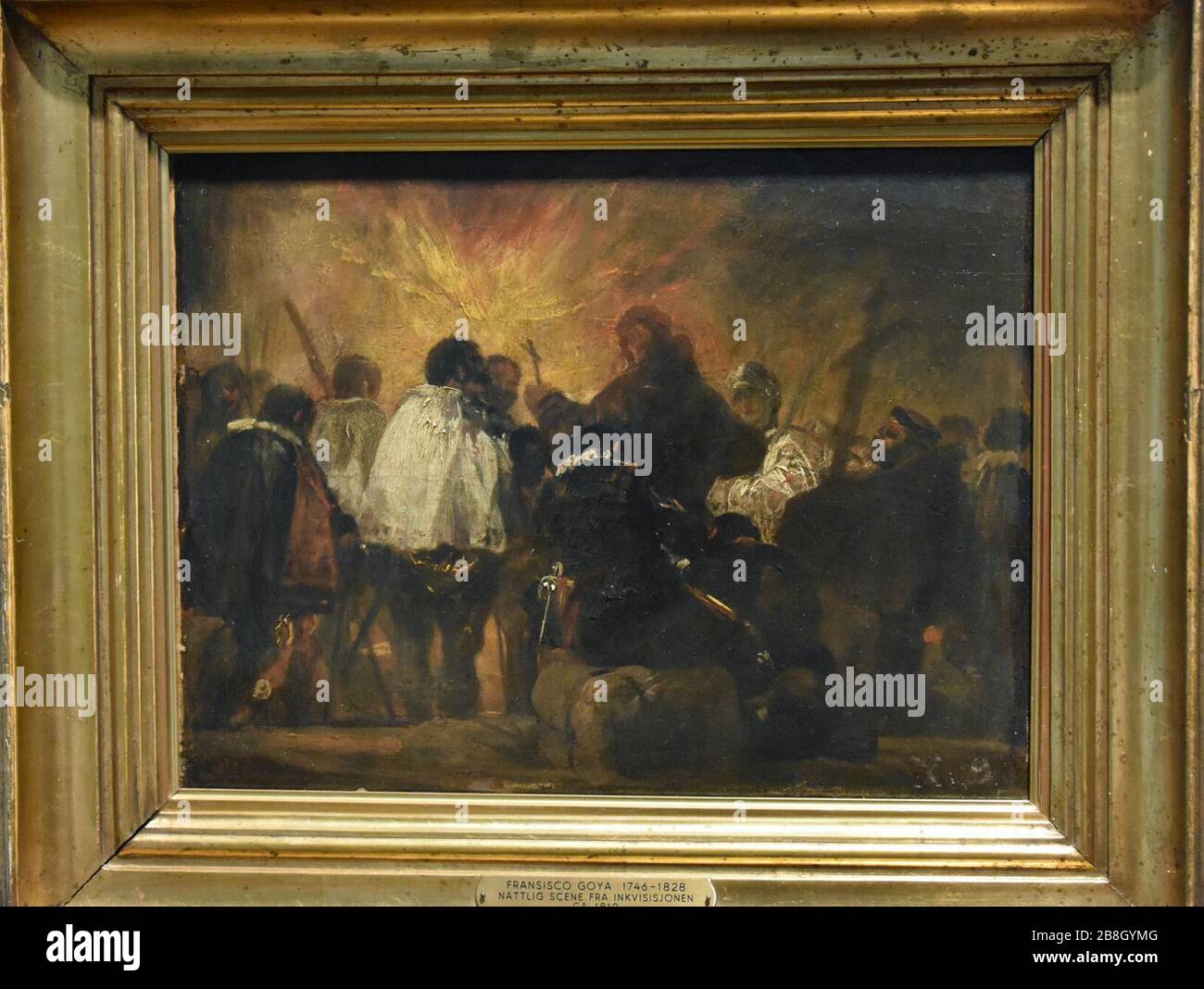 Goya, Night Scene from the Inquisition, 1810 Stock Photo - Alamy