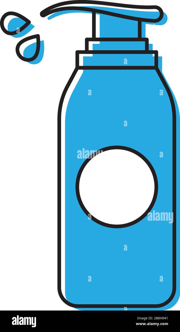 Dispenser pump bottle vector icon isolated on white background Stock ...