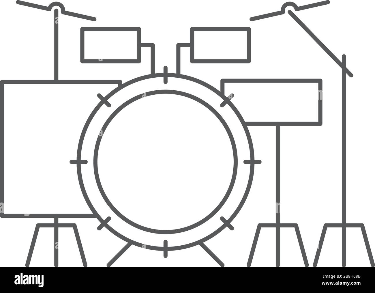 Drum kit vector vectors hi-res stock photography and images - Alamy