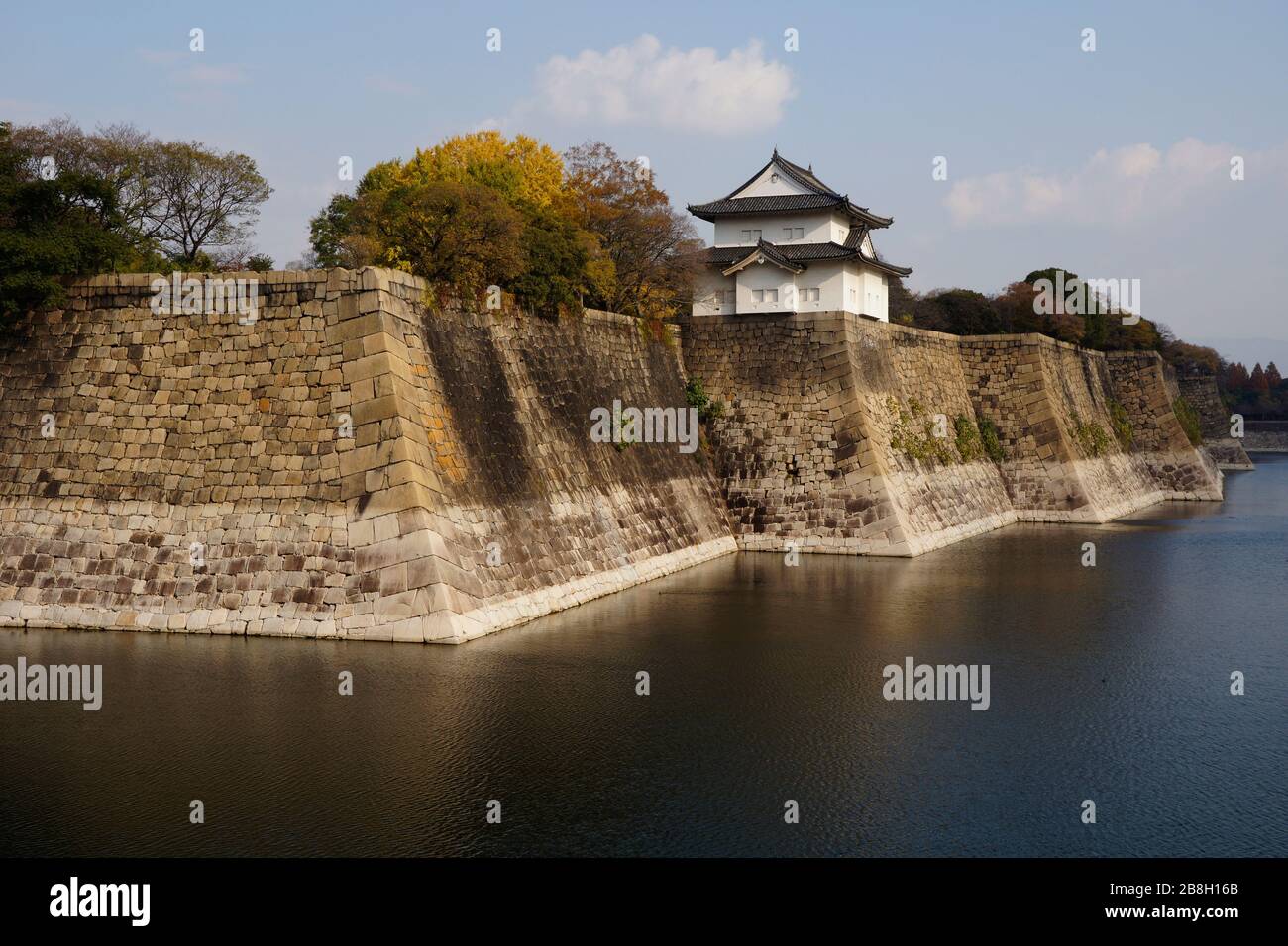 Outer moat of Osaka castle Japan Stock Photo - Alamy