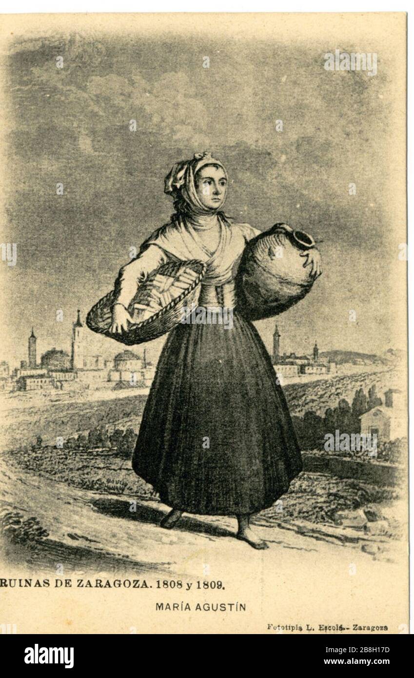 Grabado de María Agustín Stock Photo - Alamy