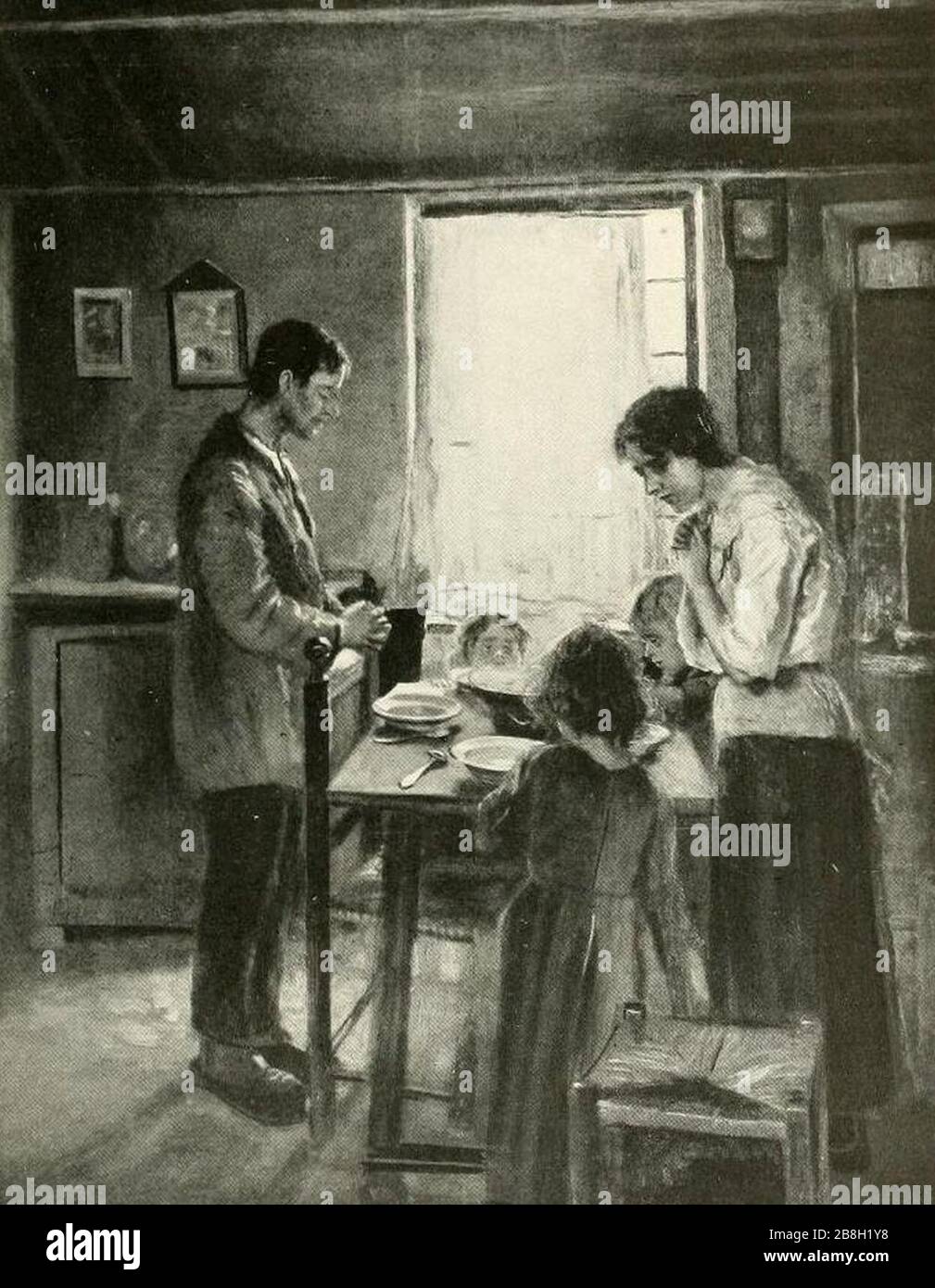 Grace (Tischgebet), Uhde Stock Photo - Alamy