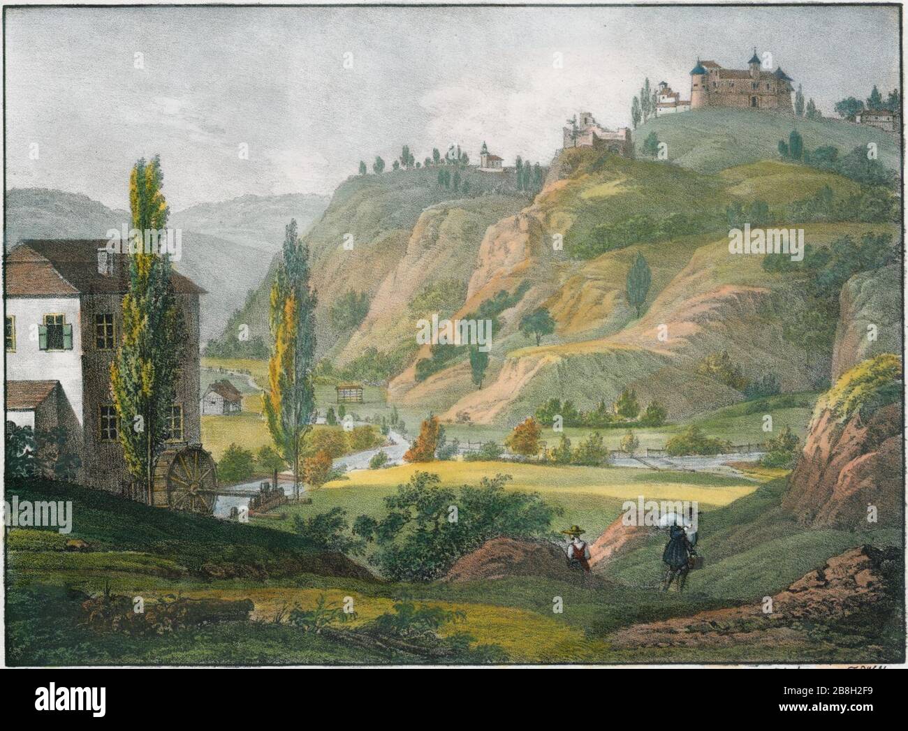 Grad Turjak 1825-35 Stock Photo - Alamy