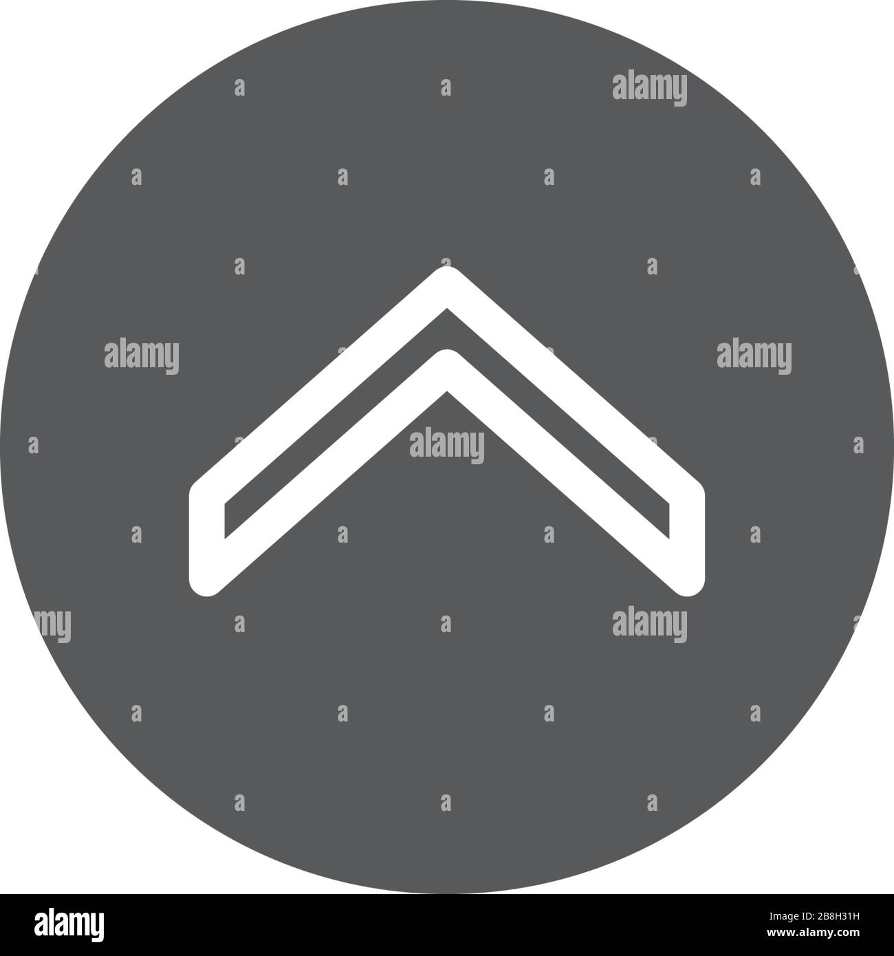 Swipe up arrows button vector, isolated on white background Stock ...