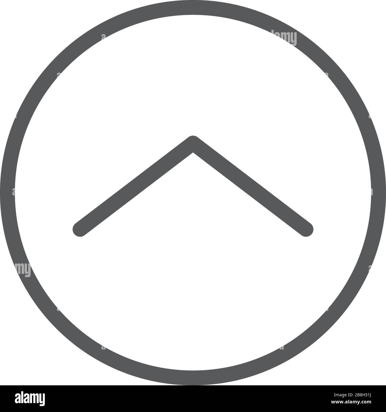 Swipe up arrows button vector, isolated on white background Stock ...