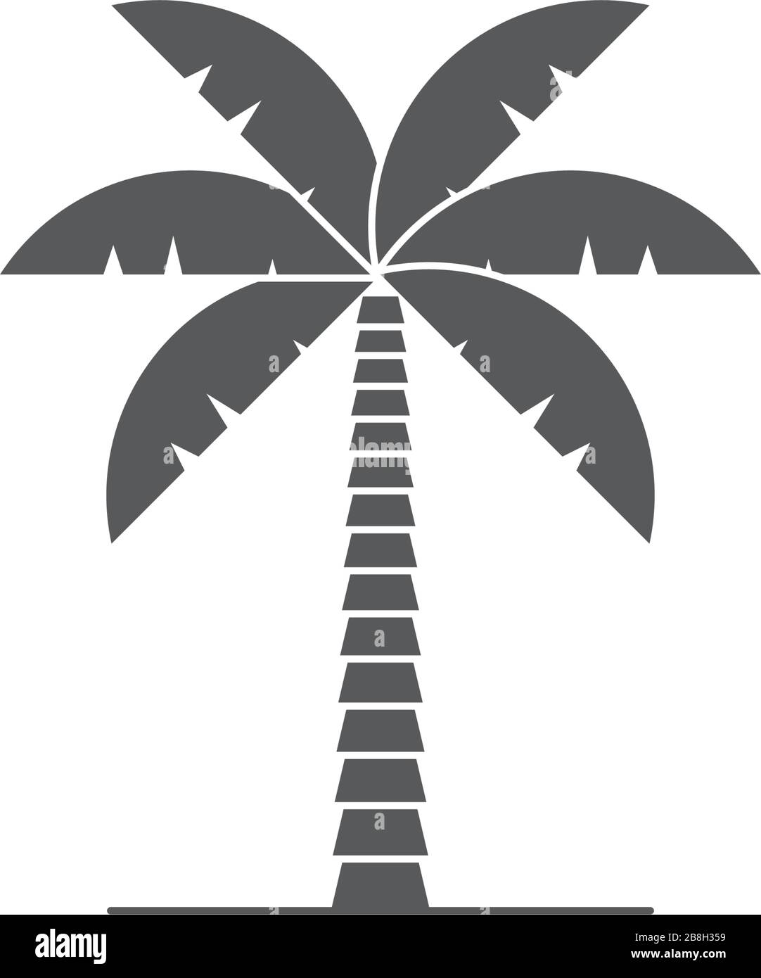 palm tree vector icon symbol isolated on white background Stock Vector ...