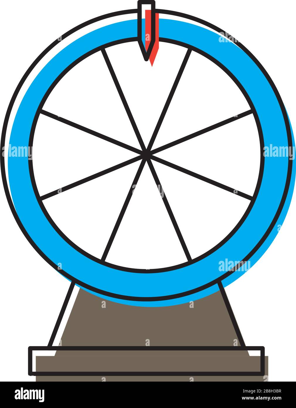 wheel of fortune vector icon, isolated on white background Stock Vector ...