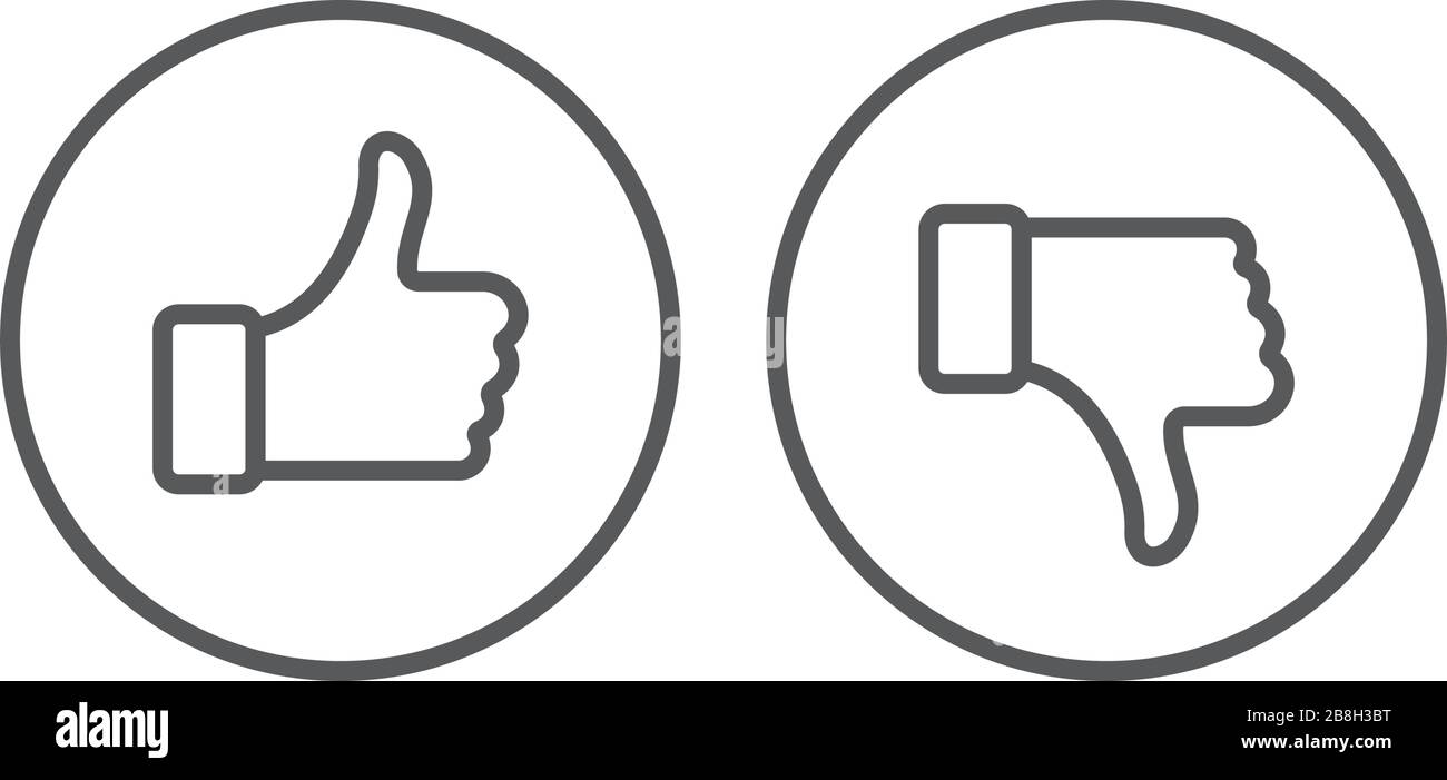 Thumbs Up Thumbs Down Vector