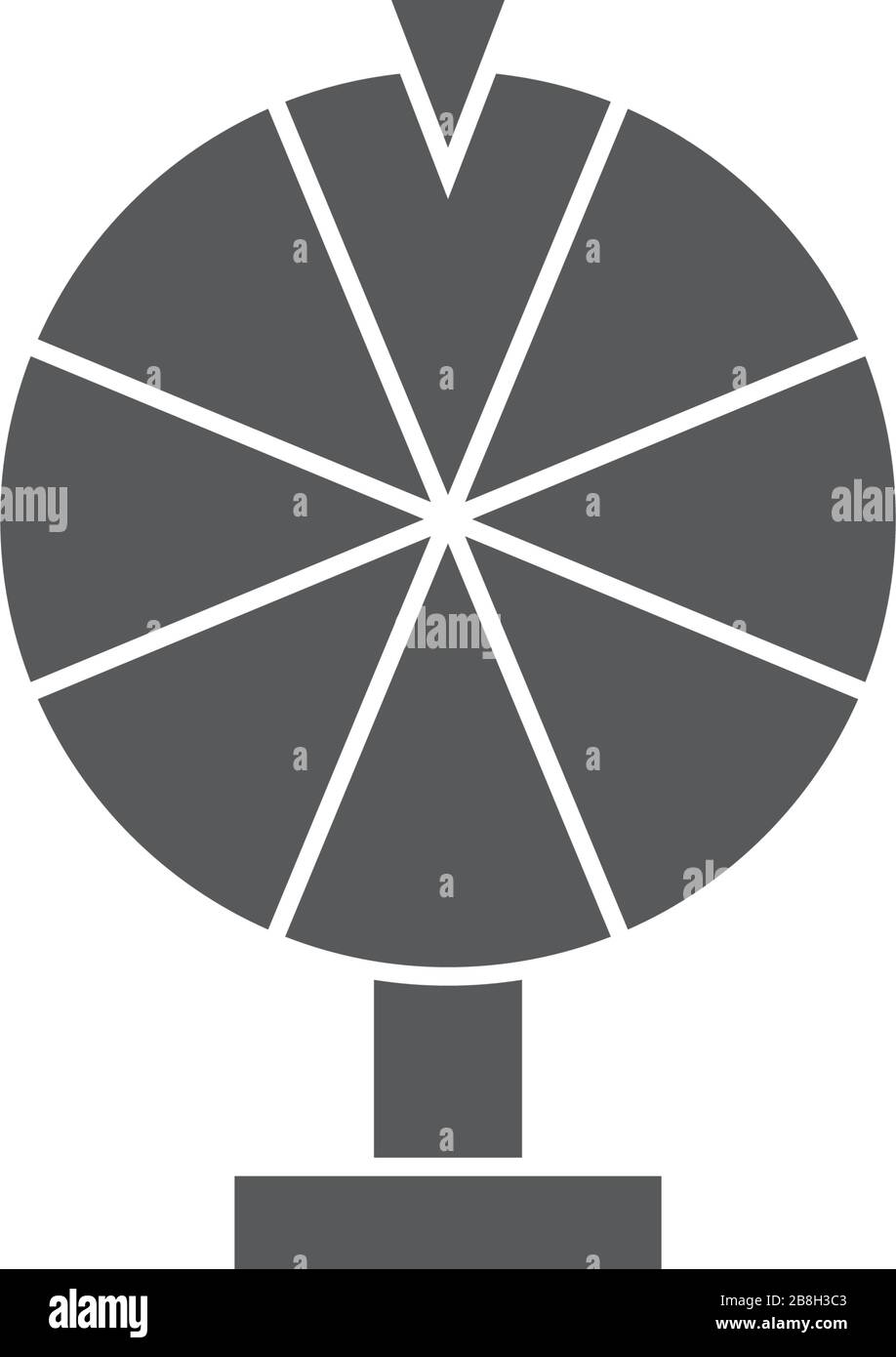 wheel of fortune vector icon, isolated on white background Stock Vector ...