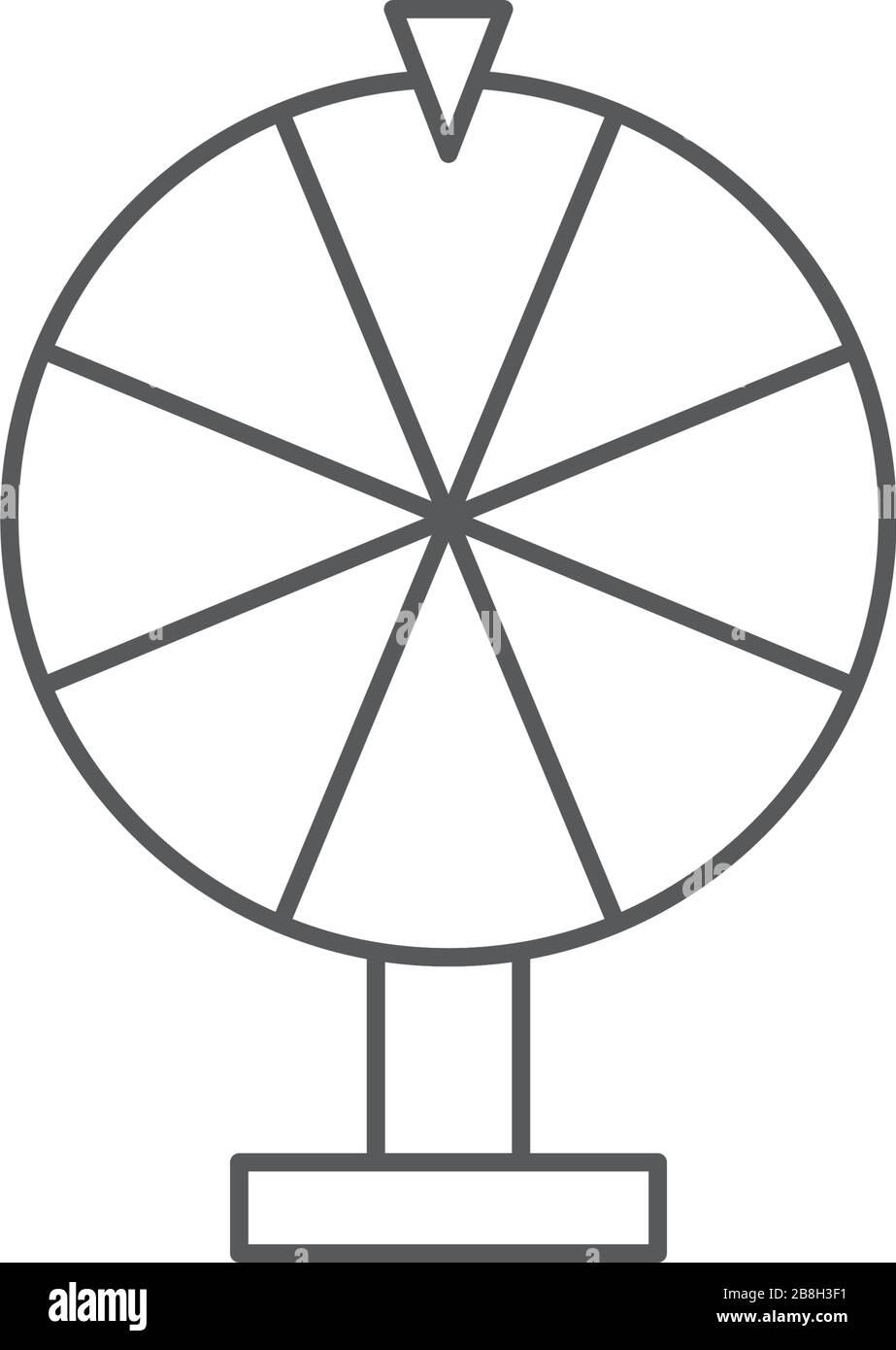 wheel of fortune vector icon, isolated on white background Stock Vector ...