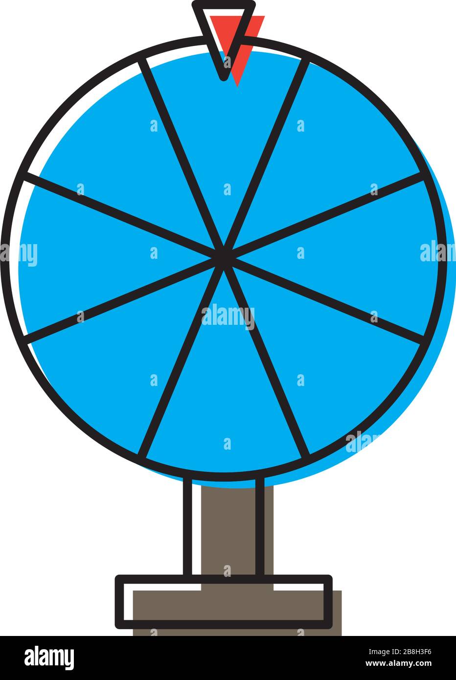 wheel of fortune vector icon, isolated on white background Stock Vector ...
