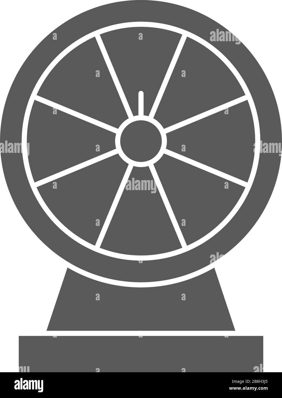 wheel of fortune vector icon, isolated on white background Stock Vector ...