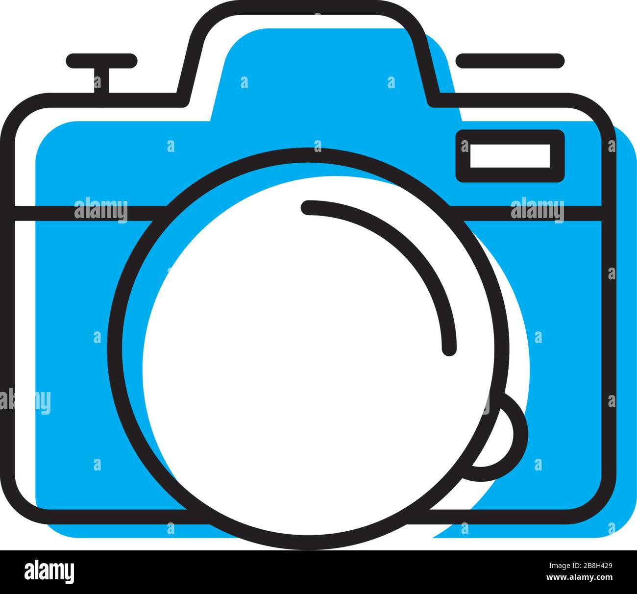 Camera icon vector flat Stock Vector Images - Alamy