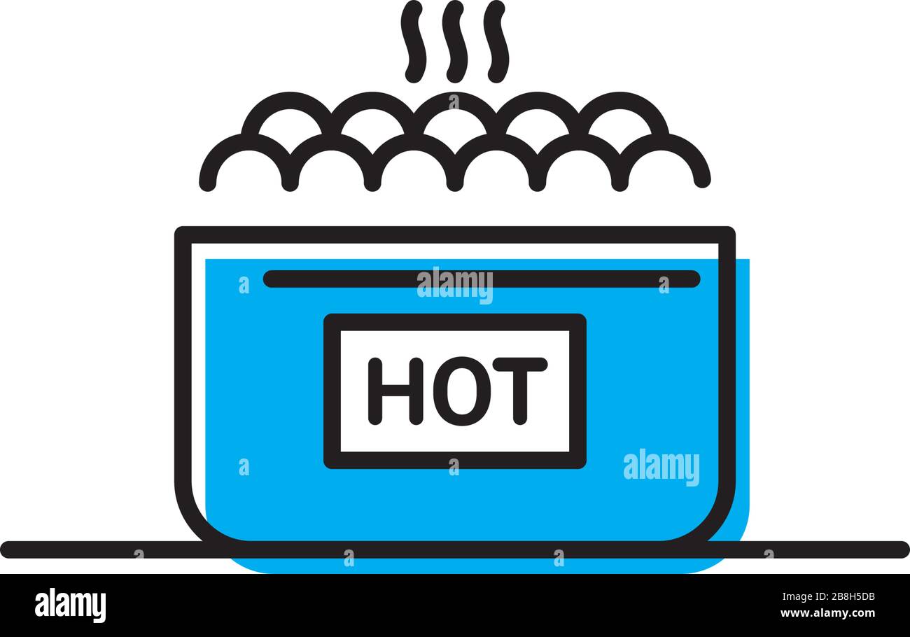 Hot hot tub tub vector icon isolated on white background Stock Vector ...