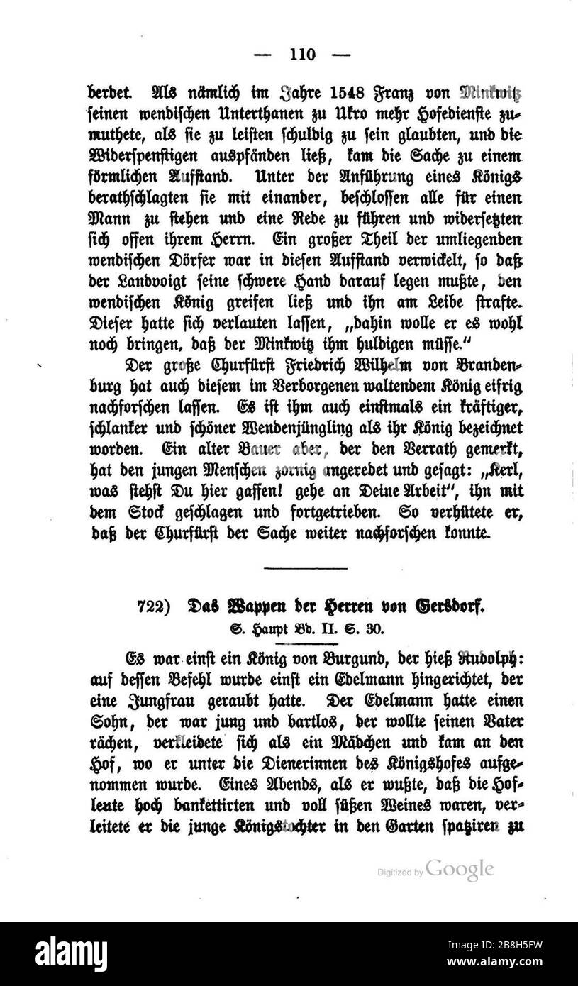 Graesse Sagenschatz Sachsens II 110 Stock Photo - Alamy