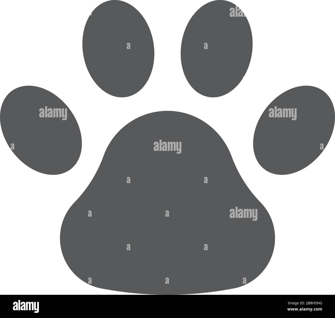 Timber Wolf Paw Print