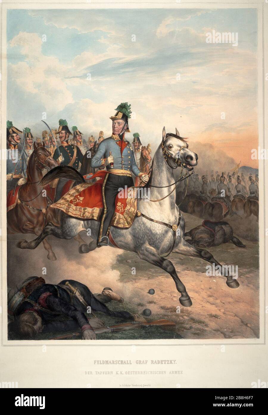 Graf Johann Joseph Wenzel Anton Franz Karl Radetzky von Radetz Stock ...
