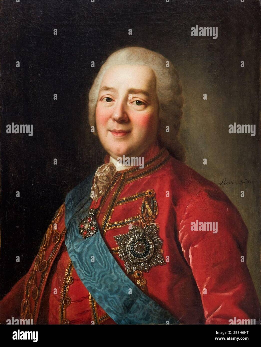 Graf Panin Nikita Ivanovich (by Alexander Roslin Stock Photo - Alamy