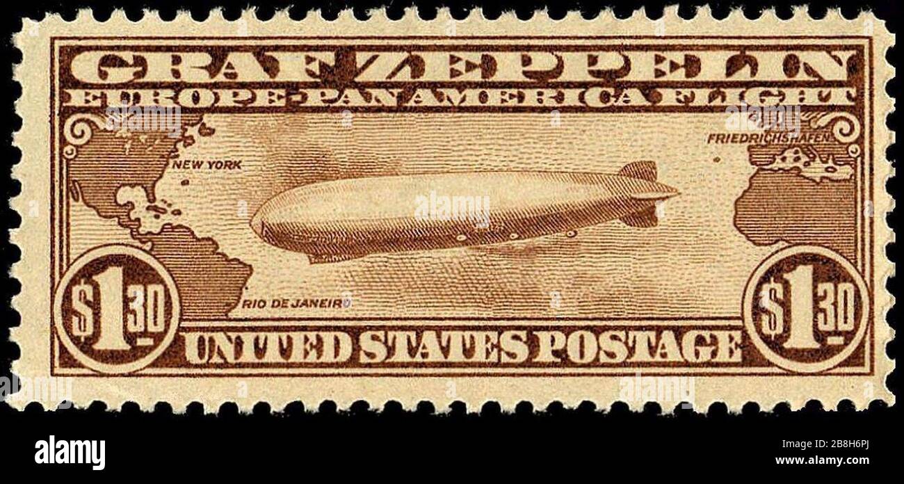 1930 Graf Zeppelin Stamp High Resolution Stock Photography and Images ...