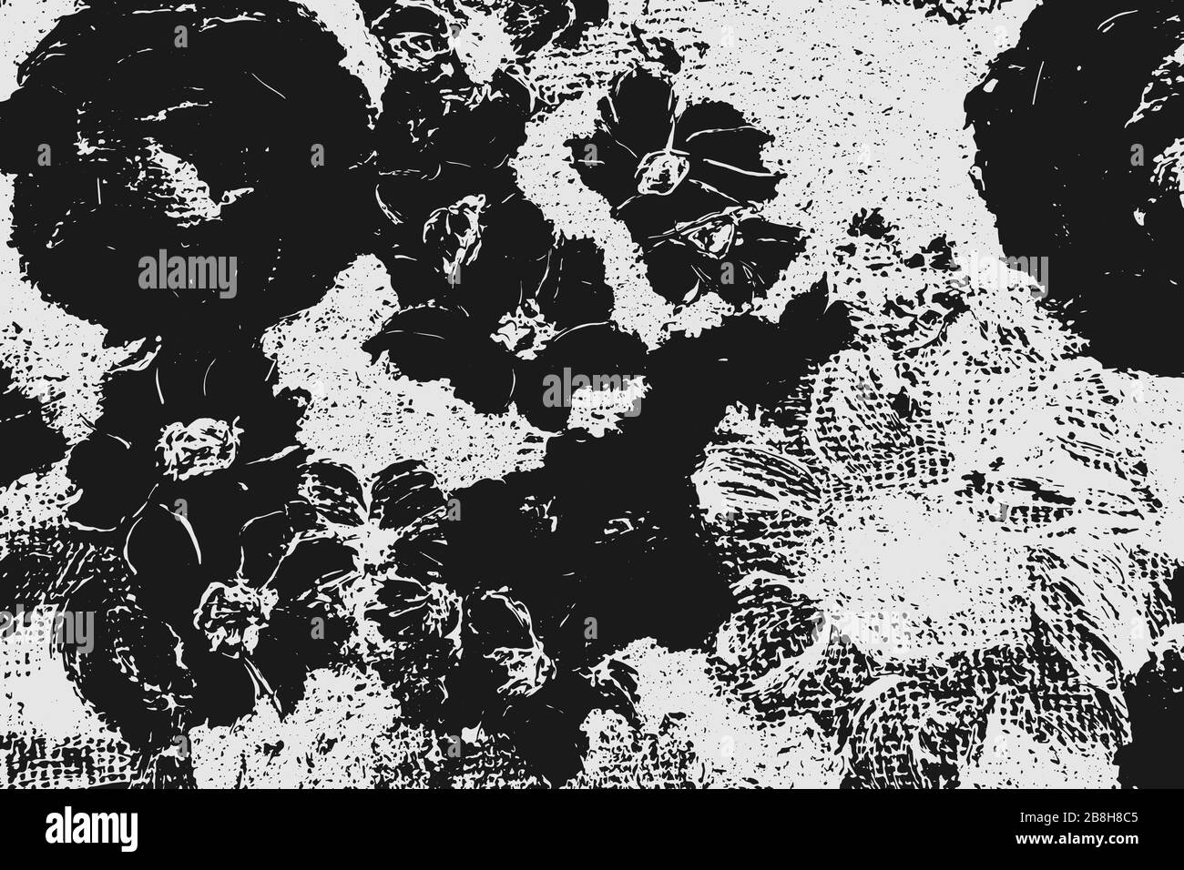 A monochrome abstract image drawn by hand Stock Vector Image & Art - Alamy