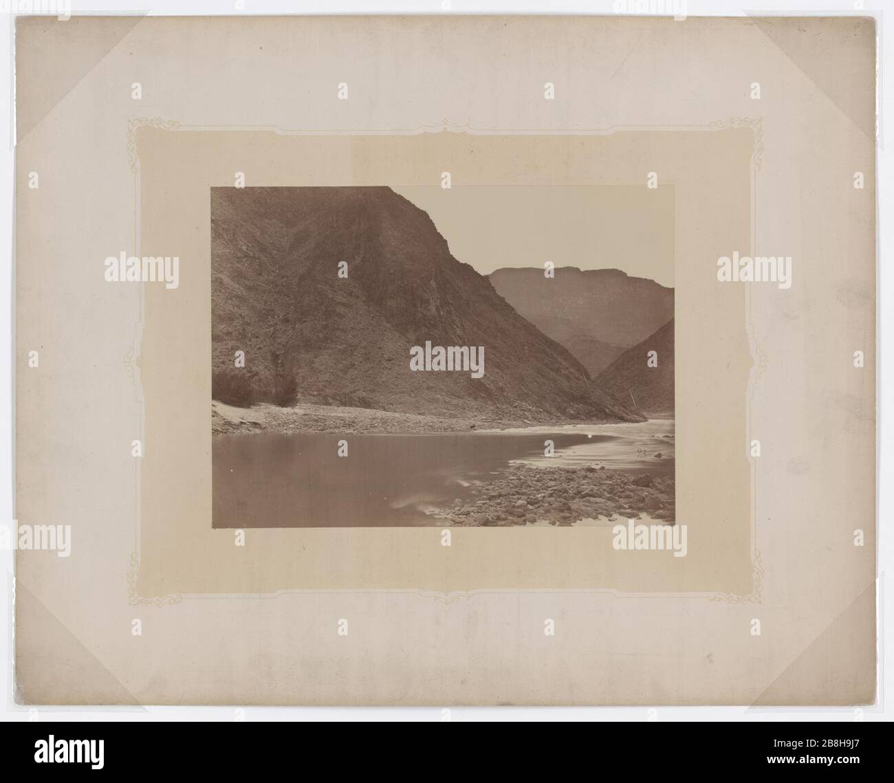 Grand Canyon, looking below mouth of Diamond River, Colorado River ...