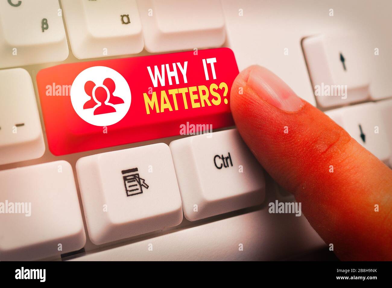 Text sign showing Why It Matters Question. Business photo text most ...