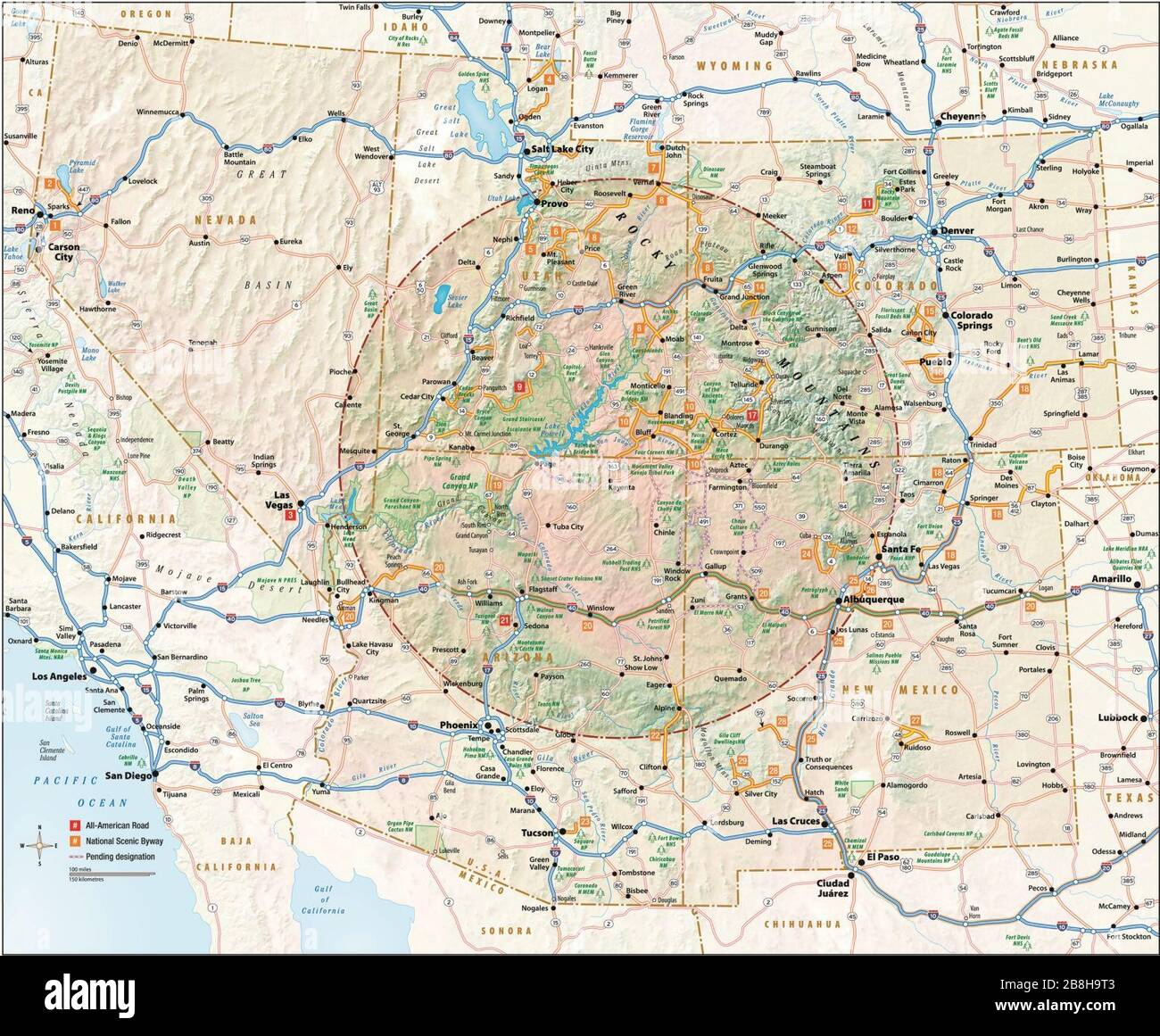 Circle map hi-res stock photography and images - Alamy