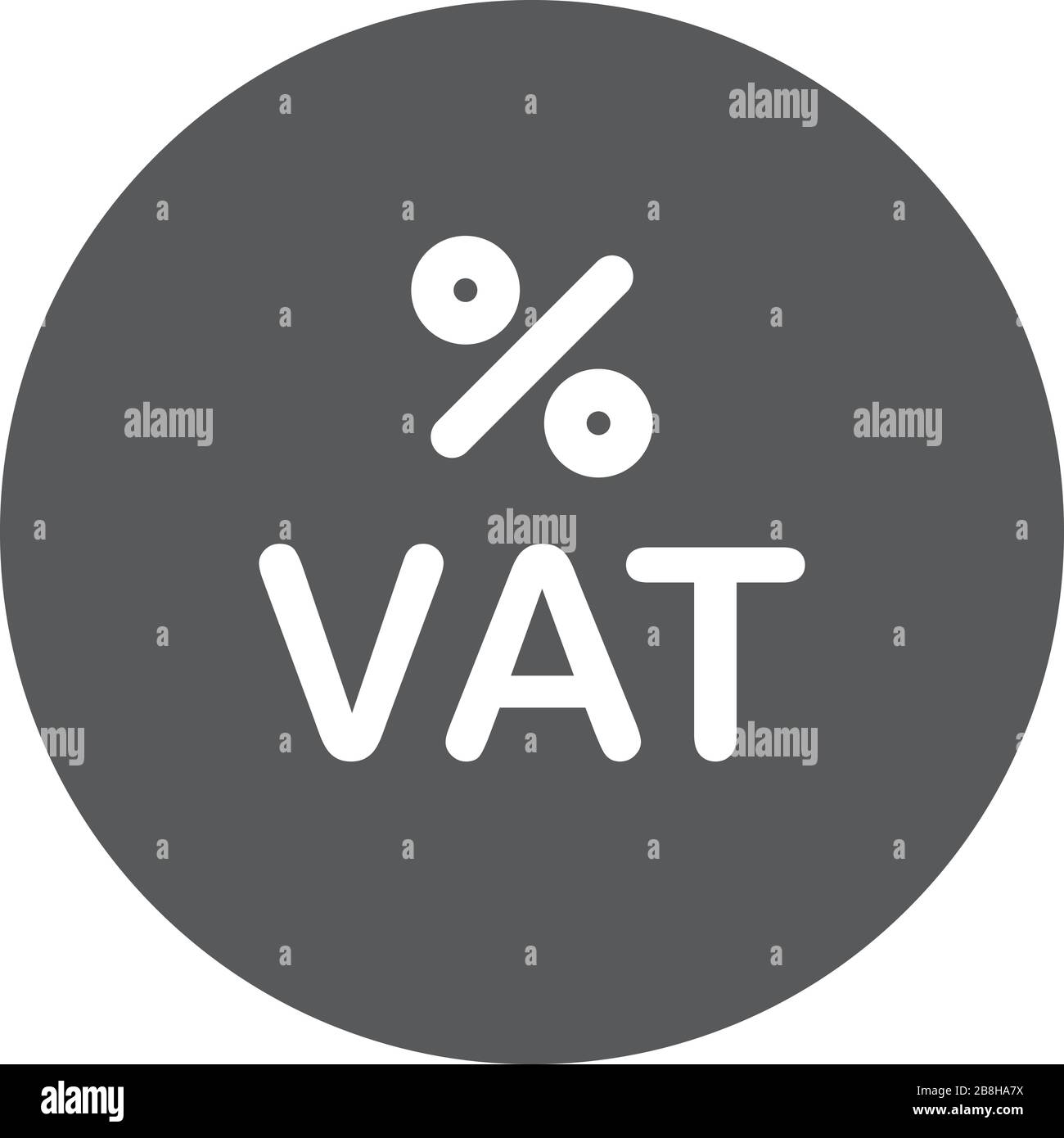 Tax or vat form icon isolated on white background Stock Vector Image ...