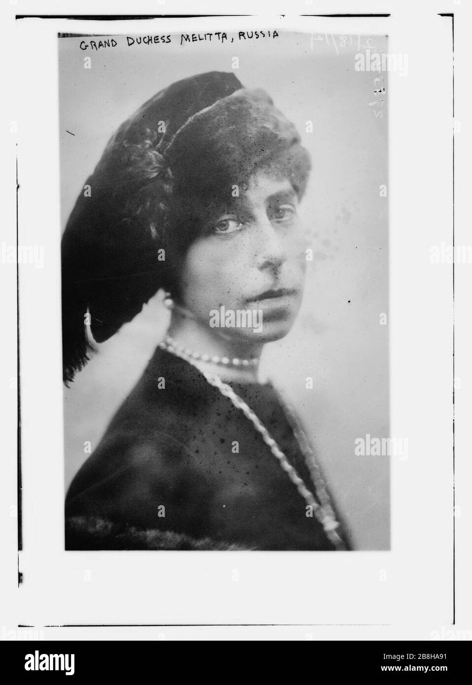 Grand Duchess Melitta (i.e., Melita), Russia Stock Photo - Alamy