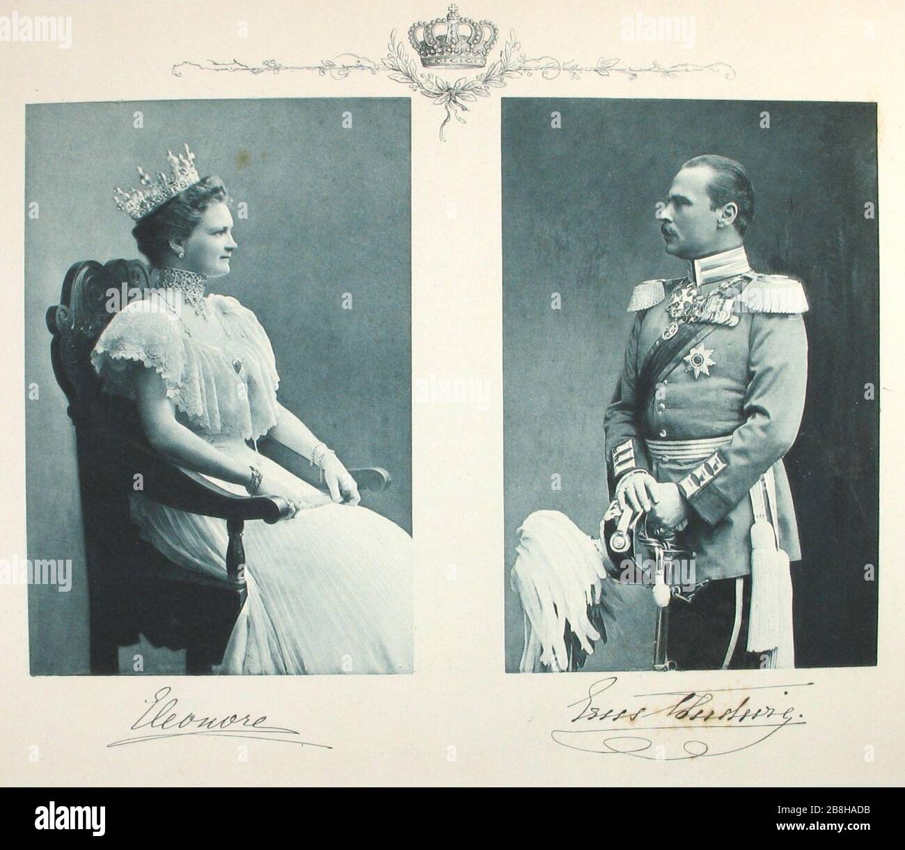 Grand Duke Ernst Ludwig and his wife, Eleonore Stock Photo - Alamy