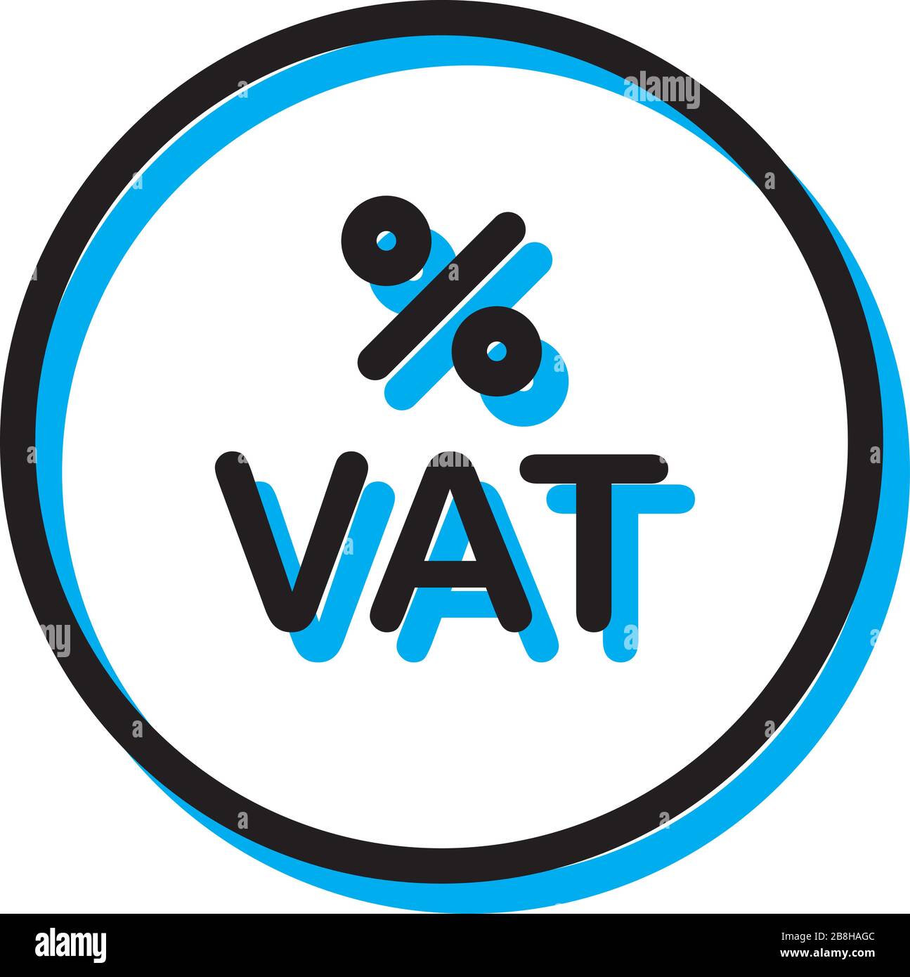Tax or vat form icon isolated on white background Stock Vector Image ...