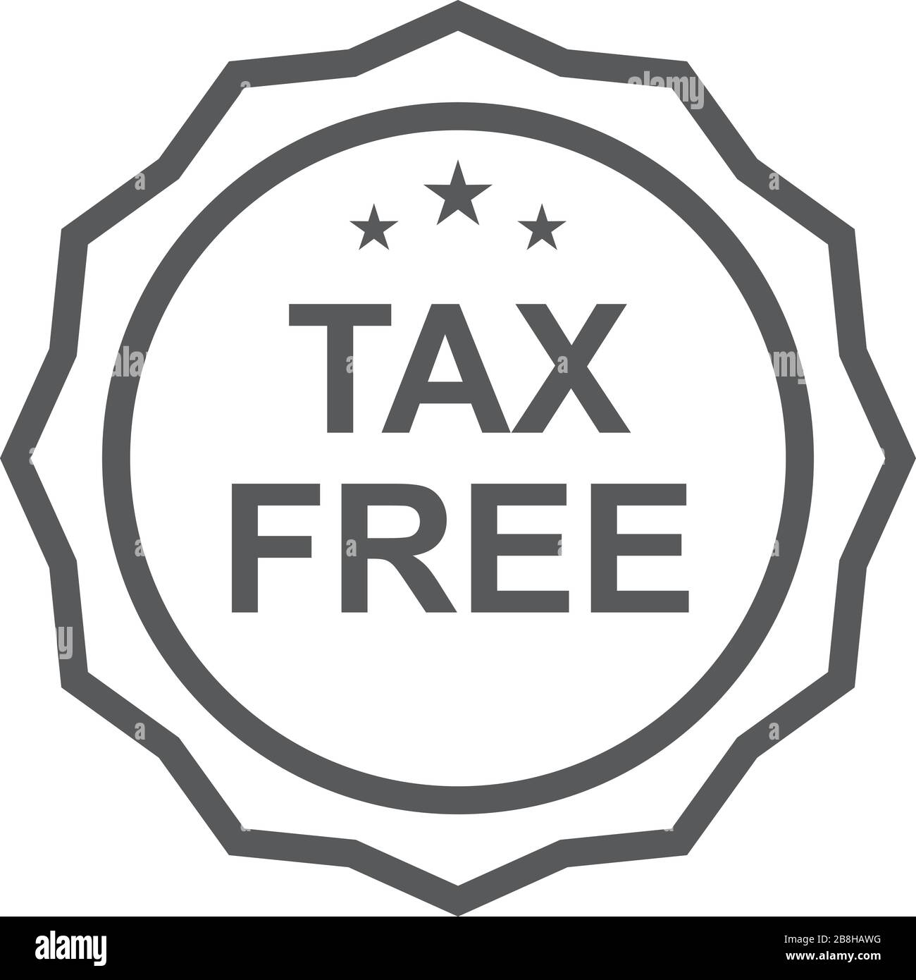 Tax or vat form icon isolated on white background Stock Vector Image ...