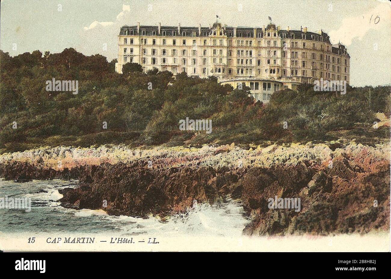 Grand hotel du Cap-Martin (1910s Stock Photo - Alamy